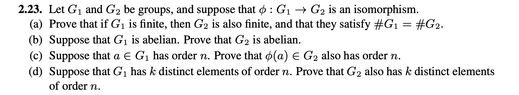Solved 2.23. Let G1 and G2 be groups, and suppose that | Chegg.com