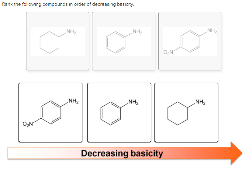 Solved Rank the following compounds in order of decreasing | Chegg.com