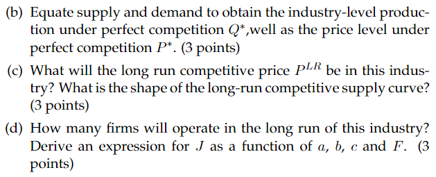 Solved 2. Consider a market with inverse demand PD(Q)=a−bQ, | Chegg.com
