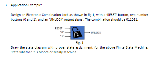 3. Application Example: Design an Electronic | Chegg.com