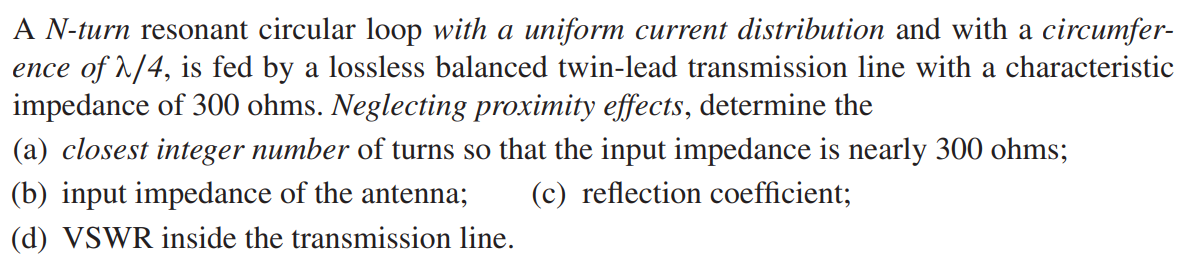 Solved A N-turn resonant circular loop with a uniform | Chegg.com