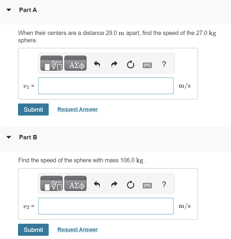 Solved An experiment is performed in deep space with two | Chegg.com