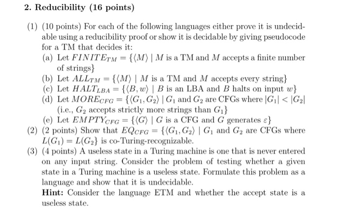 Solved For each of the following languages either prove it | Chegg.com