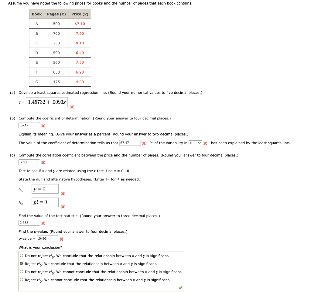 Solved ssume you have noted the following prices for books | Chegg.com