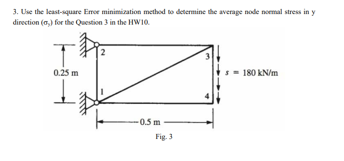 Solved 3. Use the least-square Error minimization method to | Chegg.com