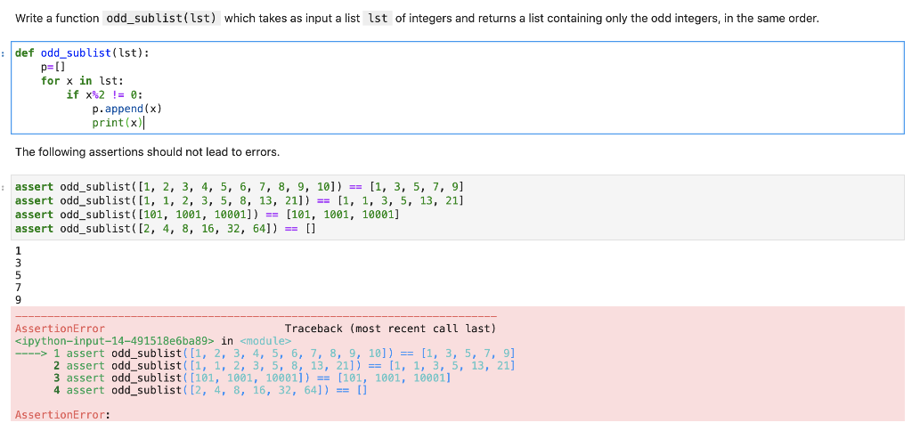 Solved what am I doing wrong? the test is below def function | Chegg.com