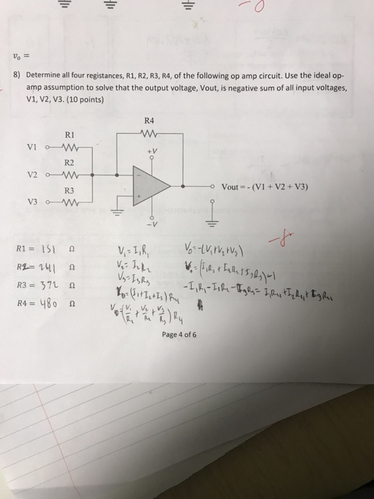 Solved 8) Determine all four registances, R1, R2, R3, R4, of | Chegg.com