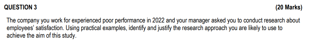 Solved The company you work for experienced poor performance | Chegg.com