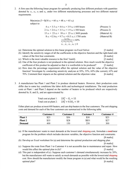 CB2011 Solving Business Problems with Spreadsheet | Chegg.com