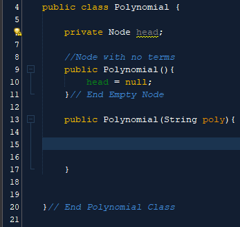 Solved Java Programming. I'm working on making a Polynomial | Chegg.com