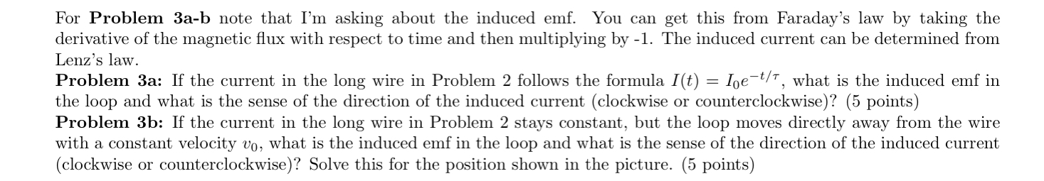 Solved For Problem 3a-b note that I'm asking about the | Chegg.com