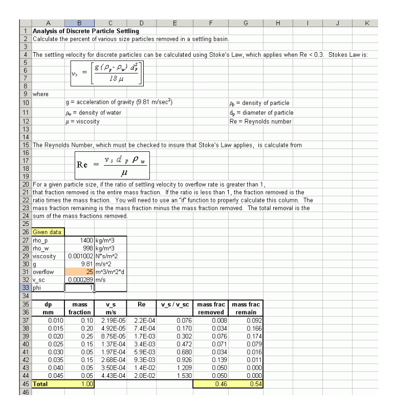Problem 3 (worksheet “3-Stokes") The settling | Chegg.com