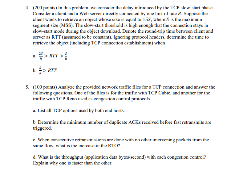 Solved 4. (200 points) In this problem, we consider the | Chegg.com