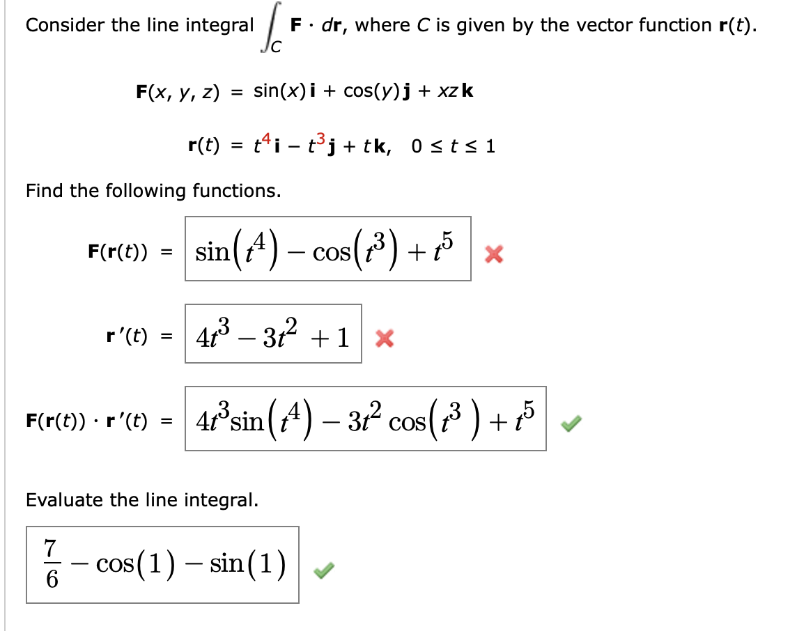 Solved Consider the line integral ∫CF⋅dr, where C is given | Chegg.com