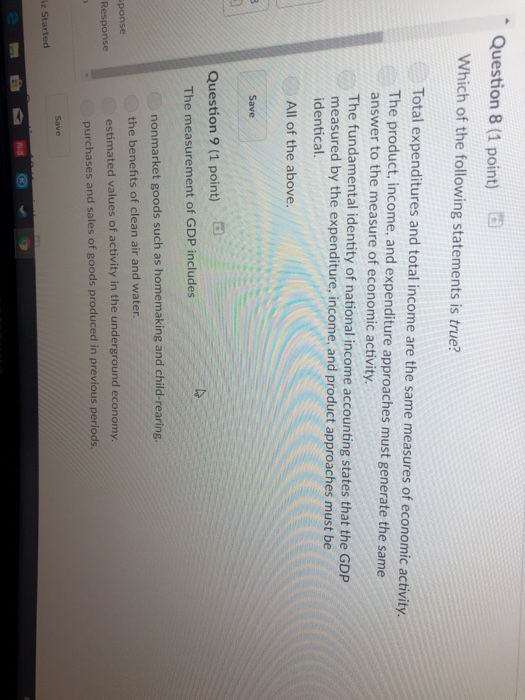 Solved Save Question 6 (1 point) Technological progress is | Chegg.com