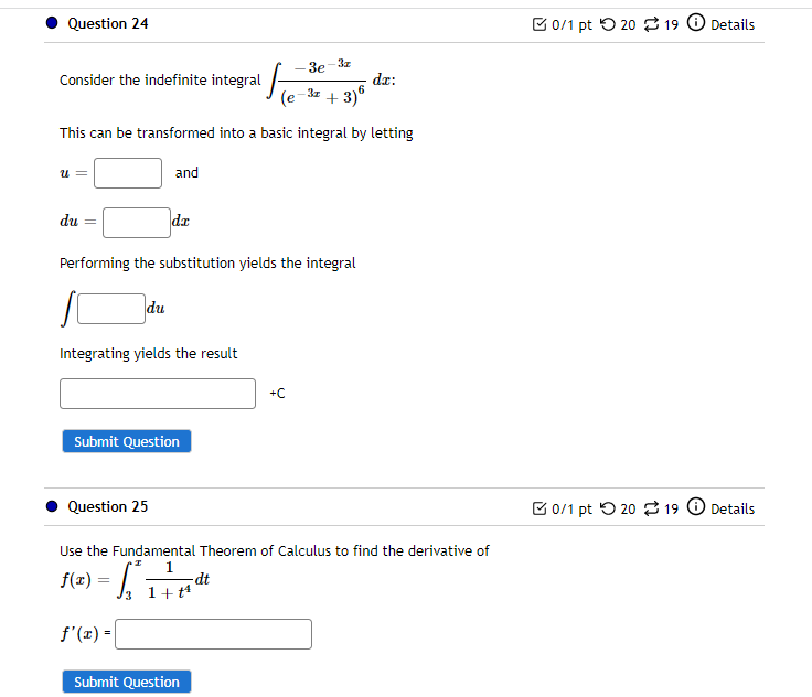 Solved Question 24 0/1 pt 2019 Details 3e 32 Consider the | Chegg.com