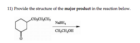 Solved 11) Provide the structure of the major product in the | Chegg.com