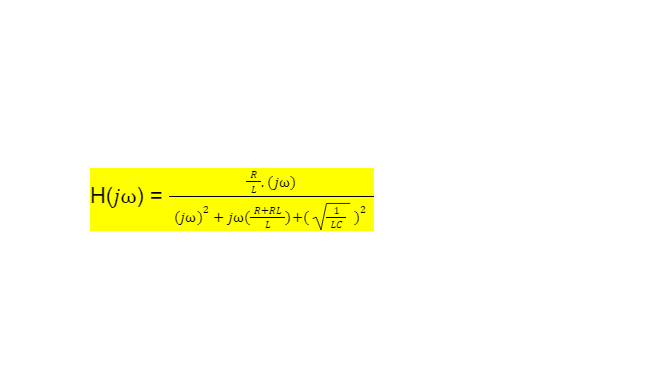 Solved For C = 47 nF, L = 680 µH, RL = 2 Ω, and R = 430 | Chegg.com