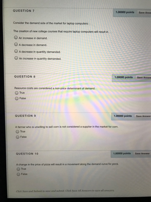 Solved QUESTION 7 1.00000 points Save Answ Consider the | Chegg.com