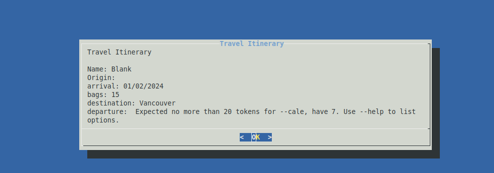 Solved I'm trying to make a travel GUI and I'm having the | Chegg.com