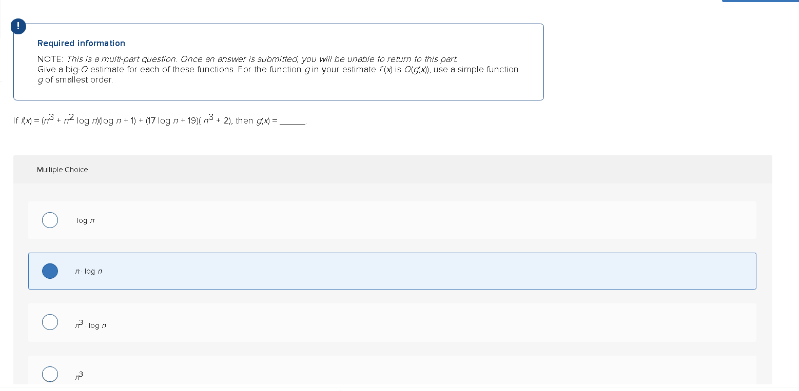 Solved Required information NOTE: This is a multi-part | Chegg.com