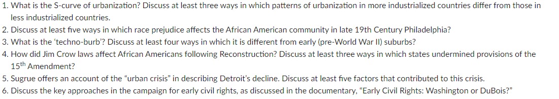 1 What Is The S Curve Of Urbanization Discuss At