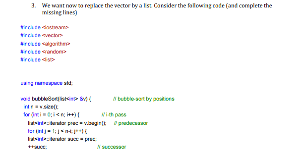 Solved Iterators 1. Run the following code and make sure you | Chegg.com