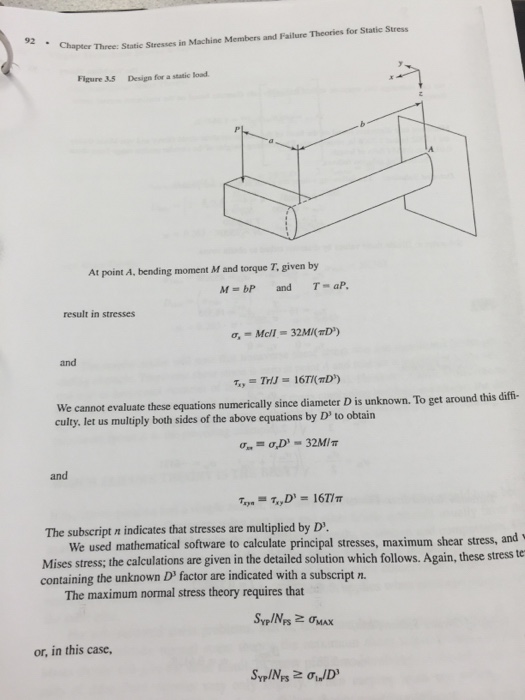 Solved 3.9. The part sketched in Figure must support a | Chegg.com