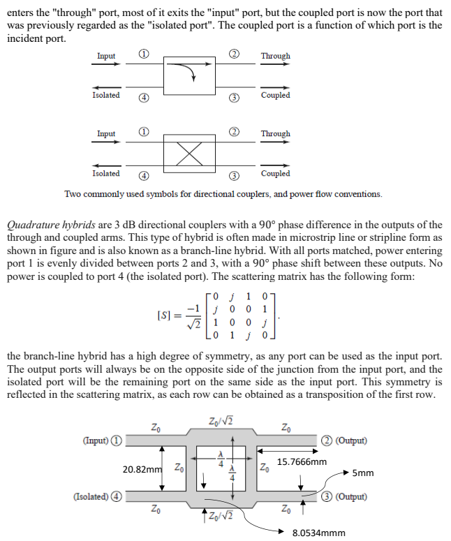Solved Coupler and Microstrip Power Divider Objective: | Chegg.com