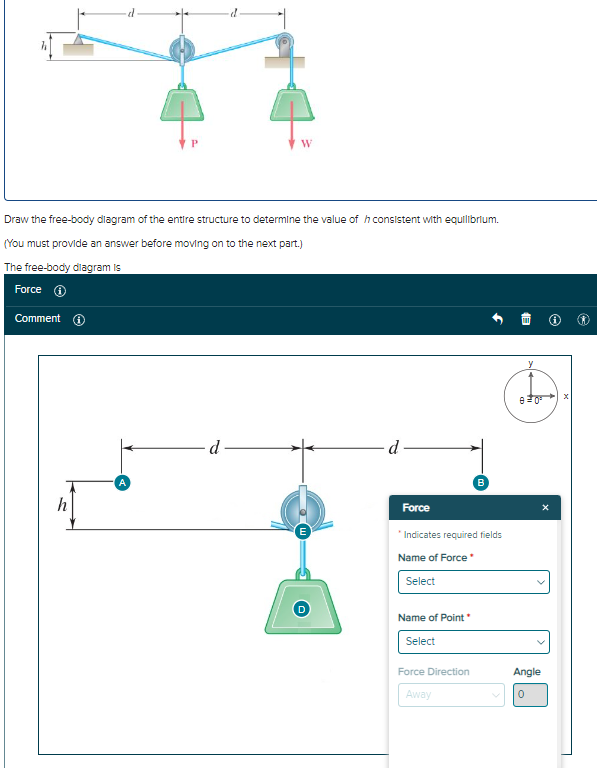 Solved Draw the free-body dlagram of the entire structure to | Chegg.com