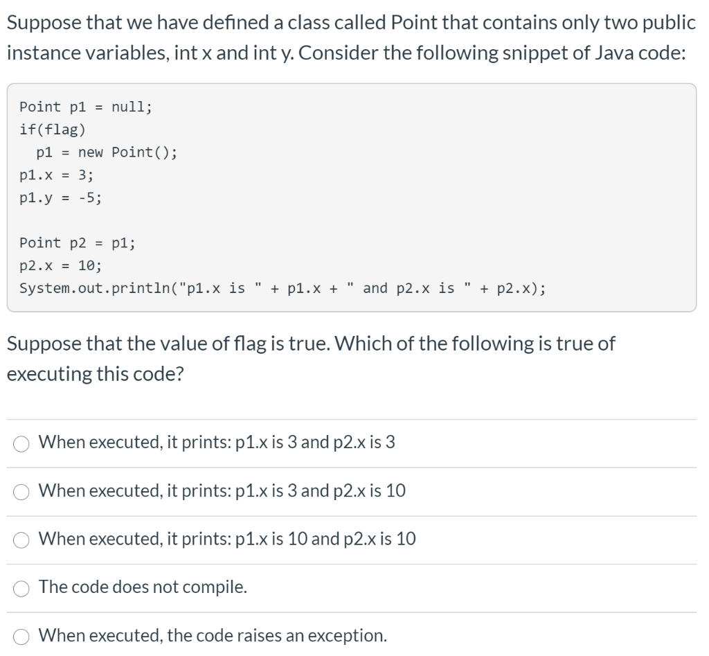 Solved Suppose That We Have Defined A Class Called Point