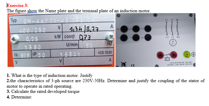 Solved U1V1 W 5w w2 U2 v2 Exercise 3: The figure show the | Chegg.com