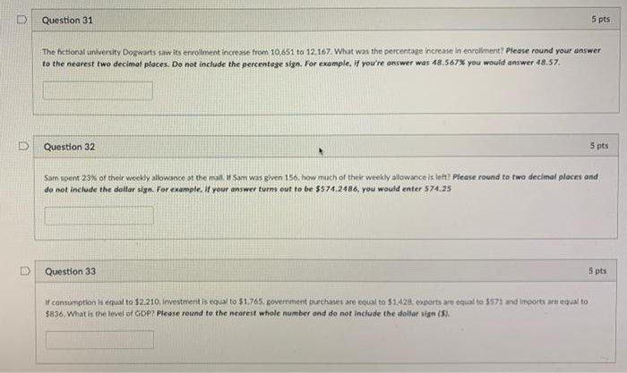 Solved Question 31 5 pts The fictional university Dogwarts | Chegg.com