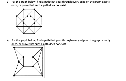 Solved 3) For the graph below, find a path that goes through | Chegg.com