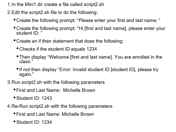 Solved 1. Create a directory in /home/azureuser called Mini1 | Chegg.com