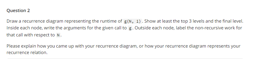 Consider this method g that takes two arguments: a | Chegg.com