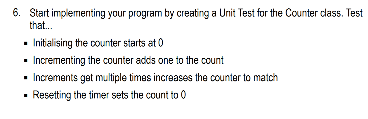Solved I have the counter class. I need help with making a | Chegg.com