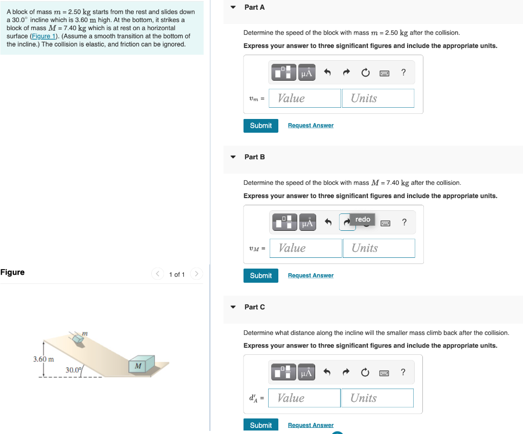 Solved A block of mass m=2.50 kg starts from the rest and | Chegg.com