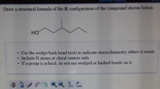 Solved Draw a structural formula of the R configuration of | Chegg.com
