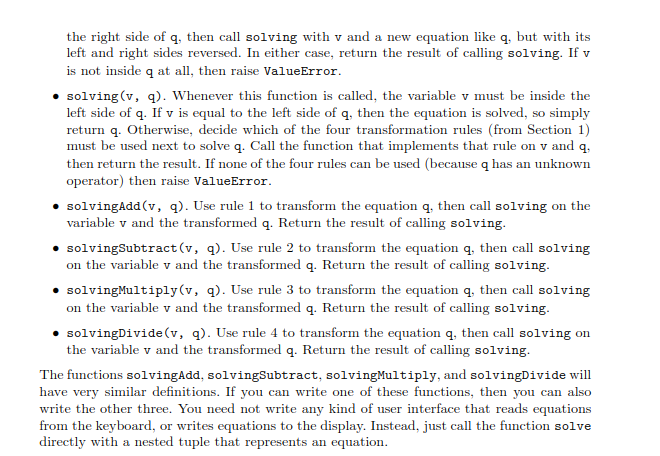 Solved 0 Introduction Its Possible To Solve An Equation 