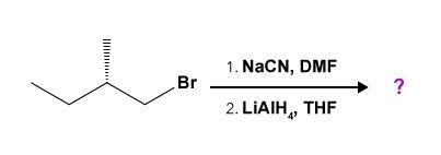 Solved 1. NaCN, DMF Br ? 2. LiAIH, THE | Chegg.com