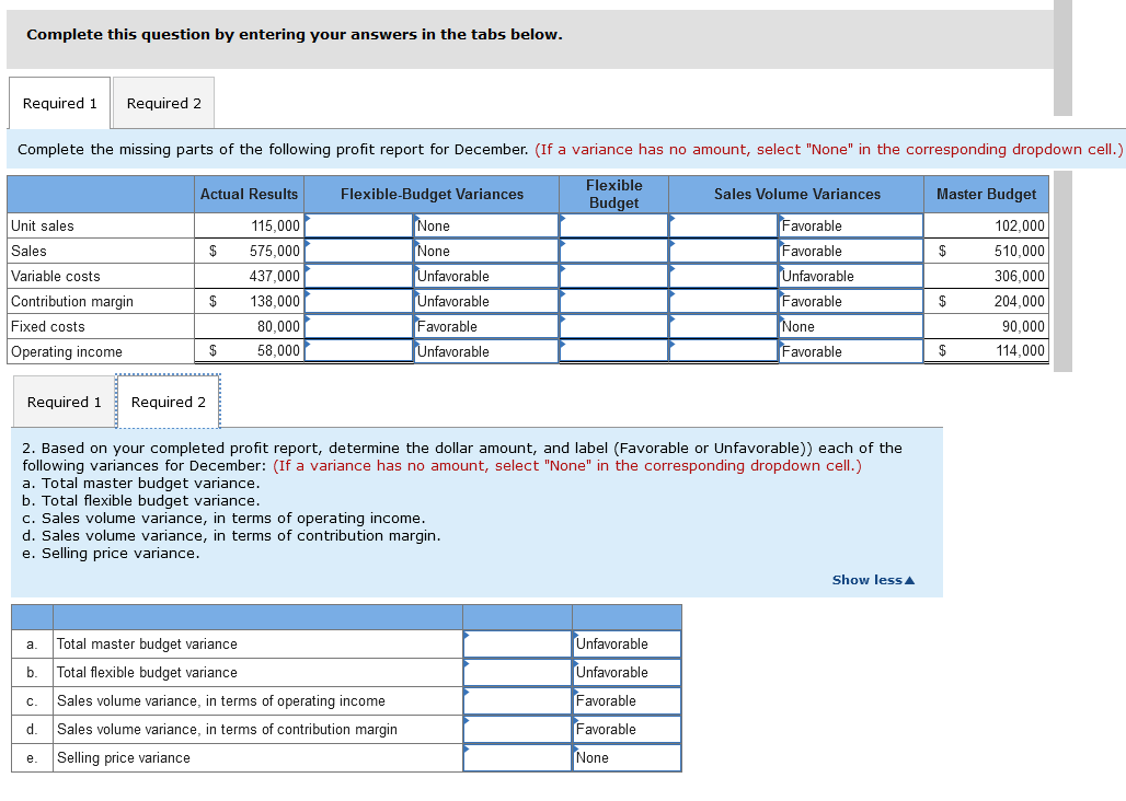 As part of its comprehensive planning and control | Chegg.com