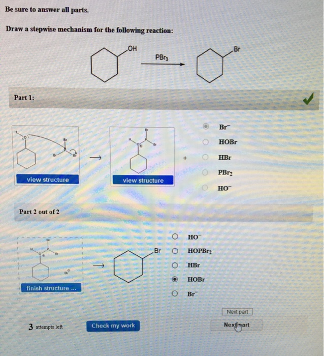 Solved Be sure to answer all parts. Draw a stepwise | Chegg.com