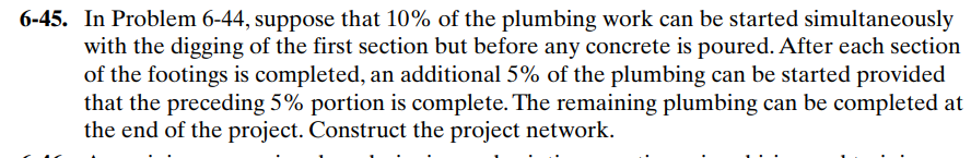 Solved 6-50. ﻿The widening of a road section requires | Chegg.com