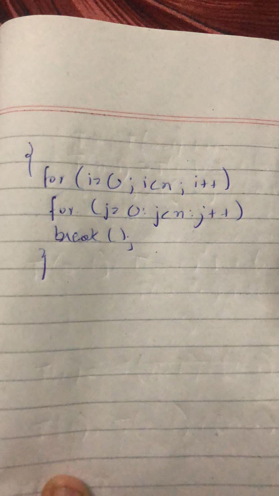 Solved Consider the given Code pragment and will the | Chegg.com