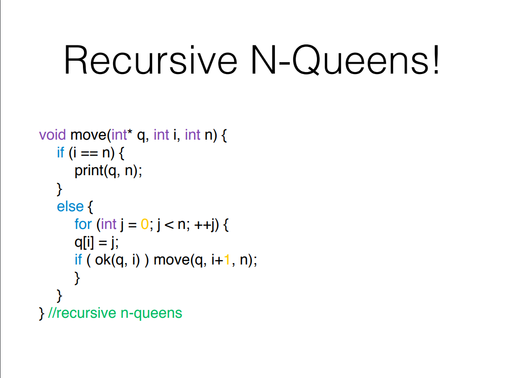 Solved In C++ Please 1 Dimension of N queens problem By the | Chegg.com