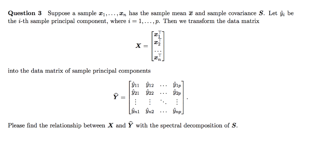 Solved Question 3 Suppose a sample x1,..., an has the sample | Chegg.com