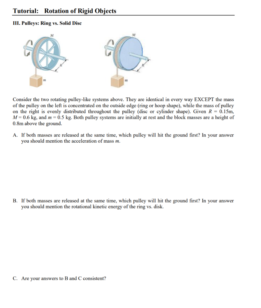 Solved Use 𝑎 = 𝑅𝛼 to solve for the acceleration of mass m | Chegg.com