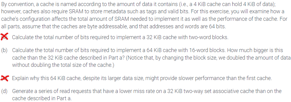 Solved By convention, a cache is named according to the | Chegg.com
