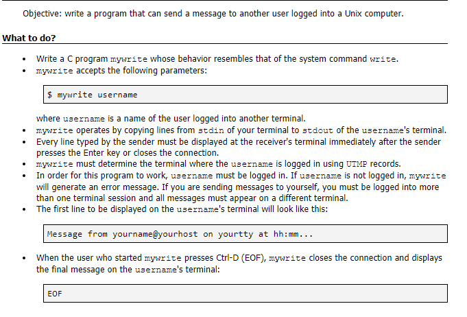 Objective: write a program that can send a message to | Chegg.com